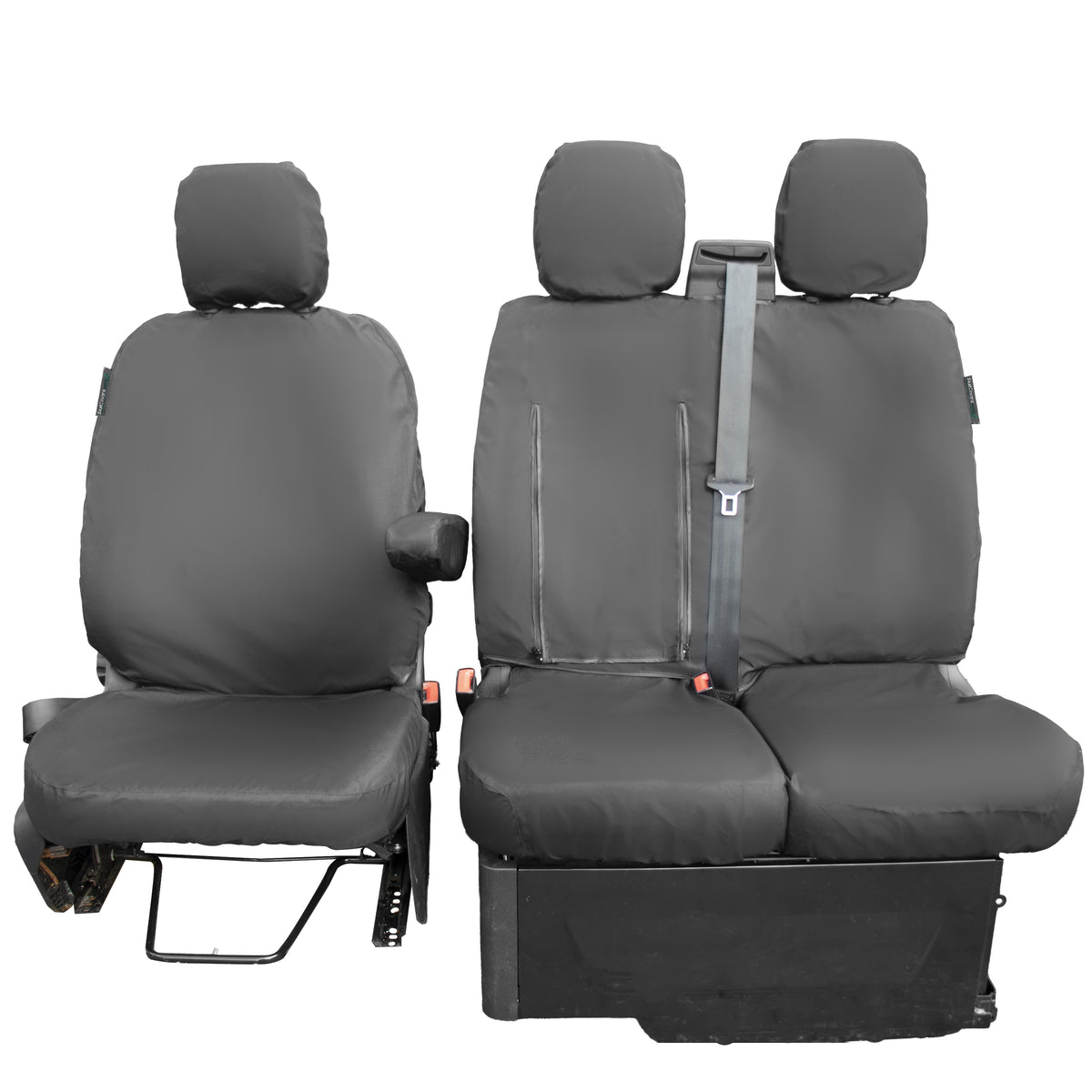 Ford Transit Custom Van 2013-2024 Tailored Seat Cover - Three Front ...